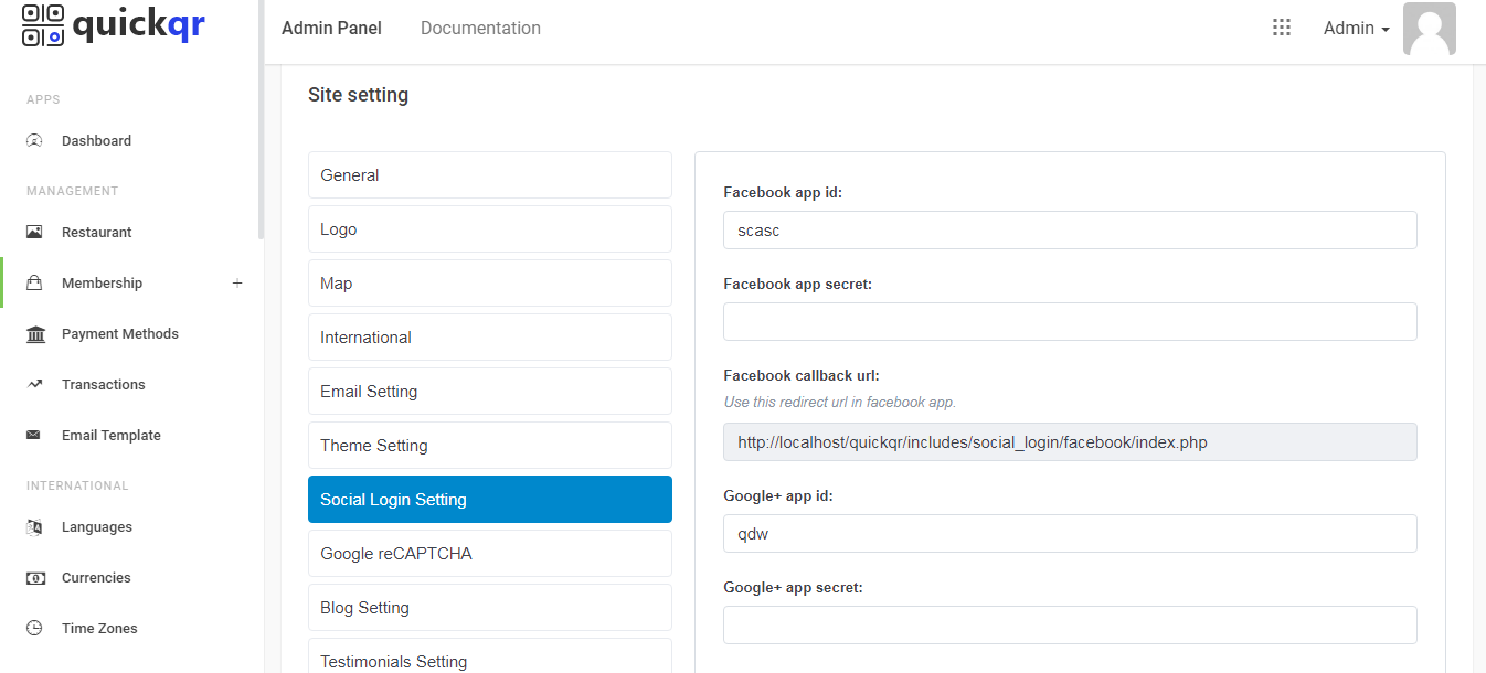 QuickQR PHP classified Script & CMS Documentation